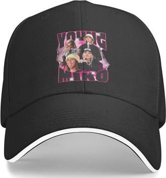 Generic Bébé Miko Y2K 2024 Bébé Logo Casquette de Baseball décontractée Randonnée Pêche Hip Hop Chapeaux Pare-Soleil dété Hommes Adulte Mode Casquettes de Bas