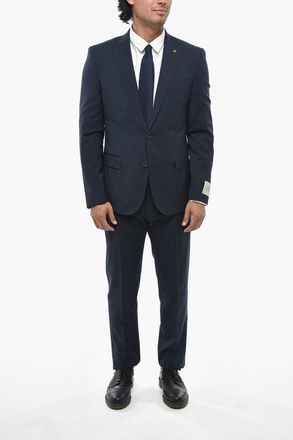 Corneliani CC COLLECTION 2-Knopf-Anzug aus Schurwolle, gef&uuml;ttert Corneliani