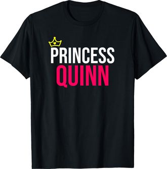 BDAZ Prinzessin Quinn M&auml;dchen Frauen Rosa Wei&szlig; Schwarz Design T-Shirt