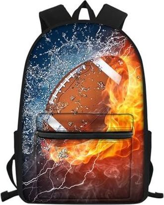 Generic Sac &agrave; dos d&eacute;colier en polyester imprim&eacute; basket-ball football voyage ordinateur &eacute;tudiant petit sac &agrave; dos pour filles, D, taille unique