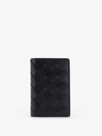Bottega Veneta Leather card holder with Intrecciato pattern - BOTTEGA VENETA - gender_Man