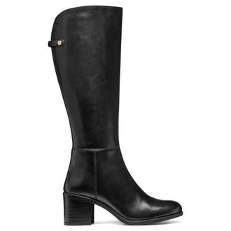 Geox Damen D New ASHEEL Knee High Boot, Black, 39 EU