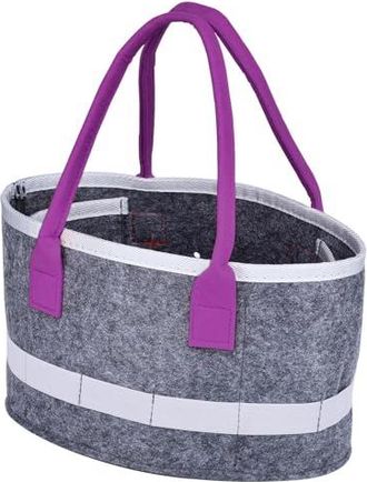 Generic Organiseur de sac fourre-tout en feutre, sac d&eacute;picerie avec poign&eacute;e, plus grand sac d&eacute;picerie r&eacute;utilisable, &eacute;tui ovale de transport en feutre, organis