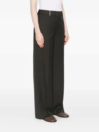 PESERICO Womens High-Waisted Wide-Leg Trousers Aw25 W