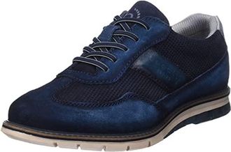 Bugatti Homme Simone Comfort à Lacets, Bleu/Bleu foncé, 43 EU Large