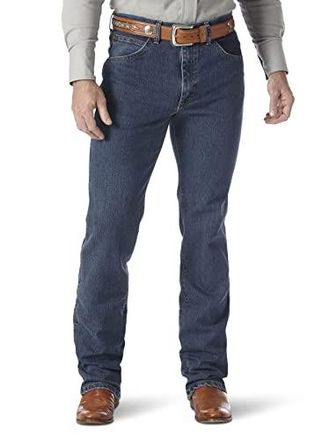 Wrangler Mens Premium Performance Cowboy Cut Slim Fit Jean, Vintage Stone, 40X32
