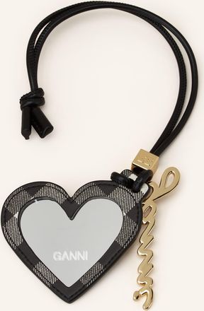 Ganni Taschenanhänger schwarz