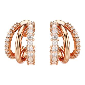 Swarovski Femme, Accessoires, Rose, Taille: ONE Size Cr&eacute;oles Femme Blanc Hyperbola 5698702