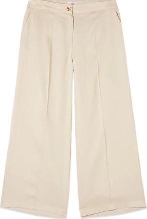 Oltre Femme, Pantalons, Beige, Taille: 50 FR Pantalon Palazzo Court