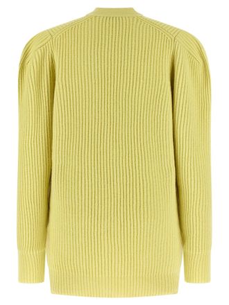 Stella McCartney Ribbed Wool Cardigan - Yellow