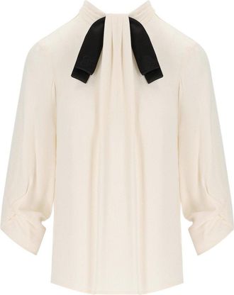 Elisabetta Franchi BLOUSE AVEC NOEUD BEURRE ELISABETTA FRANCHI