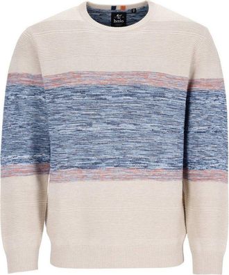 Hajo Rundhalspullover Rundhalspullover in Strukturmix mit Effektgarn
