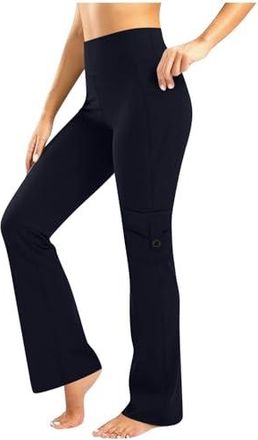 Generic Legging respirant et &eacute;lastique pour femme avec taille, poche boutonn&eacute;e et coupe &eacute;troite pour le yoga et le pantalon de surv&ecirc;tement dhiver pour femme, 