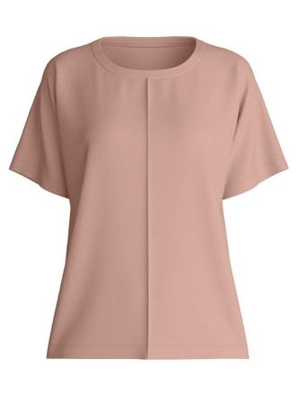 CALIDA Kurzarmshirt Natural Loungewear Damen (1-tlg) seidig weich und mit feiner Piqu&eacute;-Struktur
