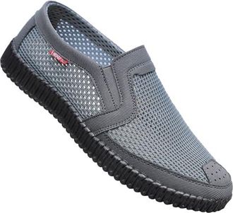 Generic Mocassins en maille pour homme respirants, légers, antidérapants, tige basse avec soutien de la voûte plantaire, chaussures de marche orthopédiques, c