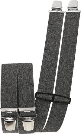 Harrys-Collection Herren Hosentr&auml;ger 2 Gr&ouml;&szlig;en gro&szlig;er Farbauswahl, Gr&ouml;&szlig;en:120 cm, Farben:schwarz grau meliert