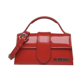 Jacquemus Femme, Sacs, Rouge, Taille: ONE Size Sac bandoulière en cuir rouge avec fermeture magnétique