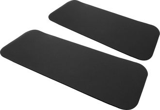 UPKOCH 2 St&uuml;ck Sto&szlig;d&auml;mpfende rutschfeste Laufbandmatte aus Wasserdichtem Schmutzabweisendem Kunstleder Ger&auml;uschreduzierende Schutzmatte f&uuml;r Heimtrainer Fitne