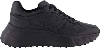 Hogan Low-Top Sneaker - Dames H669 Sneaker Zwart - Gr. 38,5 (EU) - in Schwarz - für Damen