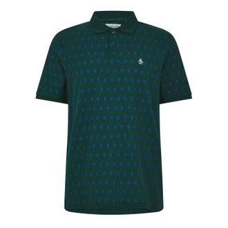Original Penguin Minimal Poloshirt f&uuml;r Herren, Regul&auml;r (Junik&auml;fer Blau)