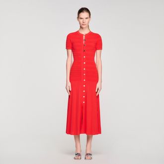 Sandro Robe longue en maille