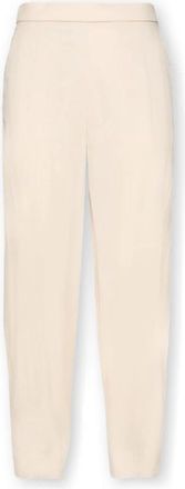 Elena Miro Femme, Pantalons, Beige, Taille: 44 FR Pantalon Ballon en Coton Stretch