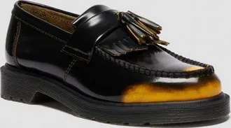 Dr. Martens Adrian Tassel Arcadia Rub Off Leder Loafer in Schwarz, Größe: 36