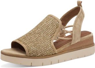 Tamaris Femme Damen 1-28240-44 Sandale cale, Marron, 41 EU