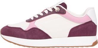 Tommy Hilfiger Damen Mix Material Runner Fw0Fw08950 Low Top, BEIGE (Soft Cream), 40 EU