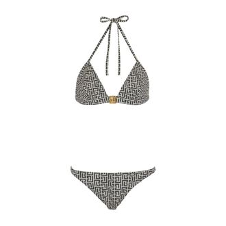 Balmain Femme, Maillots de bain, Gris, Taille: 34 FR &Eacute;l&eacute;gante Veste en Cuir Noir