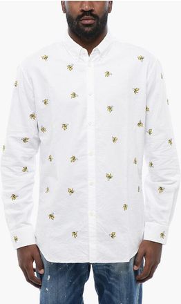 Dsquared2 Button-Down Shirt With Banana Embroidery size 48