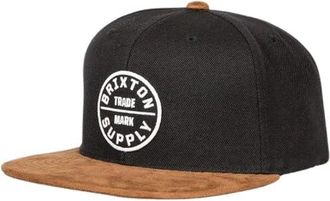 Brixton Brixton Oath III Snapback Hat Casquette de Baseball, Noir/cuivre, Taille Unique Homme
