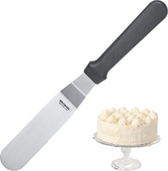 Westmark Profi-Winkelpalette/Konditorenmesser, Gewinkelt, Flexibel, Klingenmaß: 3 x 10 cm, Länge: 25 cm, Rostfreier Edelstahl/Kunststoff, Master Line, Schwarz/