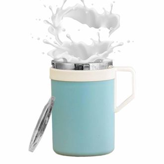 Generico Reise-Kaffeetasse | Doppelwandiger Edelstahlbecher f&uuml;r Getr&auml;nke, Reisebecher mit Deckel, f&uuml;r Weihnachten, Geburtstag, Zuhause, B&uuml;ro, K&uuml;che, Bar, f&uuml;r F