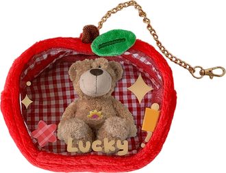 Generico Clear Pouch Keychain - Schutzh&uuml;llen, Aufbewahrungstasche, Star Element 3D Cartoon, Cover Zubeh&ouml;r Trinket | Klare Tasche Keychain f&uuml;r Kinder Frauen M&auml;n
