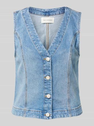 Moss Copenhagen Jeansweste mit V-Ausschnitt Modell Eli Ada