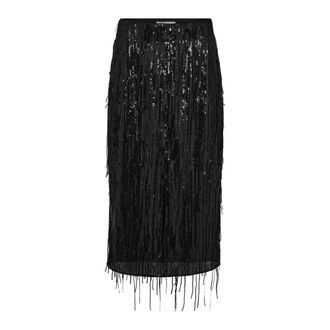 Co'Couture Pailletten Bleistiftrock in Schwarz - - Skirts - Damen - Schwarzk - M