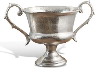 Loberon Schale Espère, luxuriöser Chalet-Stil, nostalgische Anmutung, kunstvoll gearbeitete Griffe, eleganter Tischschmuck, Dekoration, Wohn-Accessoire, Alumi