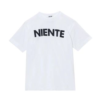 Moschino T-Shirt Niente - - Tops - Damen - Wei&szlig; - S