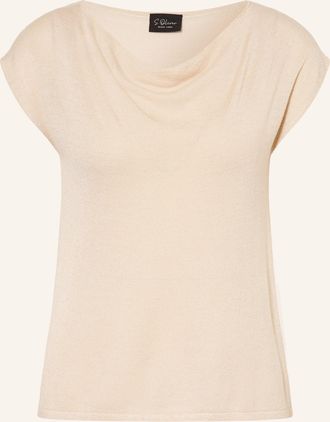 s.Oliver Black Label S.Oliver Black Label Strickshirt Mit Glitzergarn beige