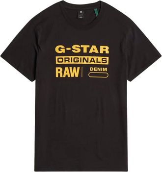 G-Star Homme, Tops, Noir, Taille: L T-Chemises Imprimé Graphique