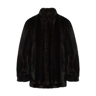 Maison Margiela Faux Fur Jacke - - Jackets - Damen - Braun - XS