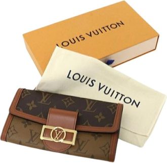 Louis Vuitton Portefeuille long (bi-pli) doccasion - Femme - Pre-owned - Brun - Taille: ONE Size