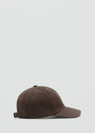 Mango Casquette coton visi&egrave;re marron - Homme - Taille unique - MANGO MAN