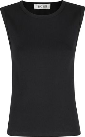 R&oacute;he Femme, Tops, Noir, Taille: 34 FR Dense Rib Tank Top