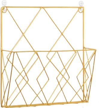 Generic Wandmontierte Dateiveranstalter-Geschirr Zubeh&ouml;r, Metall Wandhalterung Buchhalter | Platzsparende Aufbewahrungsst&auml;nder, einfache Eisenwand-Buch und Ze