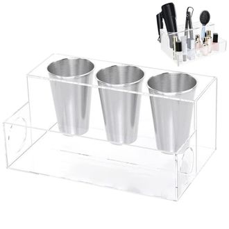 Generic Aufbewahrungsbox für Haarwerkzeuge - Kosmetik-Aufbewahrungsbox, Halter für Haarstyling-Zubehör aus Acryl, langlebiger, durchsichtiger Organizer, Ablag