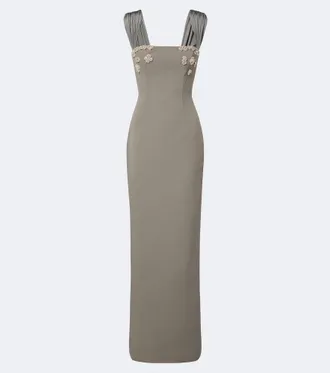 Rachel Gilbert Robe longue Malia &agrave; ornements