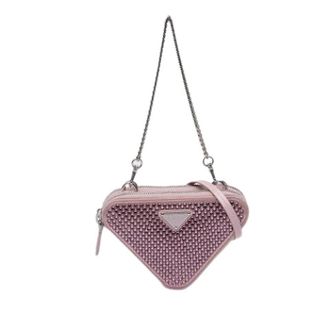 Prada Mini Pochette Triangle Pre-owned - Femme - Pre-owned - Rose - Taille: ONE Size