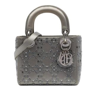 Dior Sac &agrave; main Lady Dior doccasion - Femme - Pre-owned - Gris - Taille: ONE Size